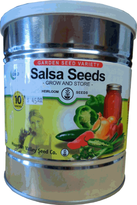 Heirloom Garden Seeds of onions, tomatoes, peppers and cilantro